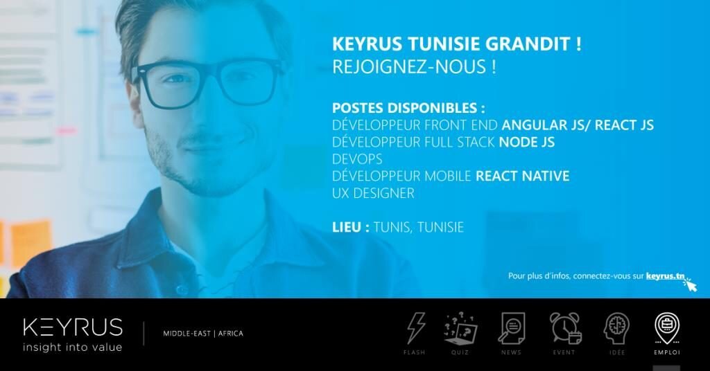 Keyrus / Recrute en Tunisie : » Offres d'emplois