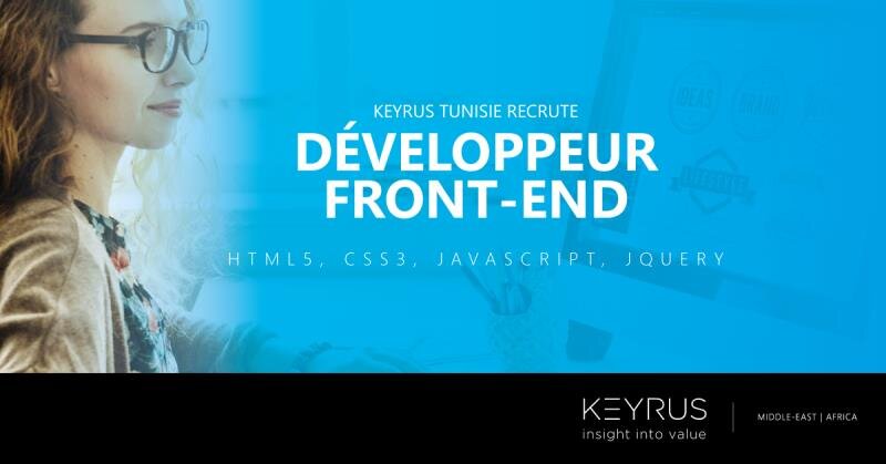 Keyrus Tunisie /// recrute ::: un développeur Front-End (H/F) » Offres d'emploi
