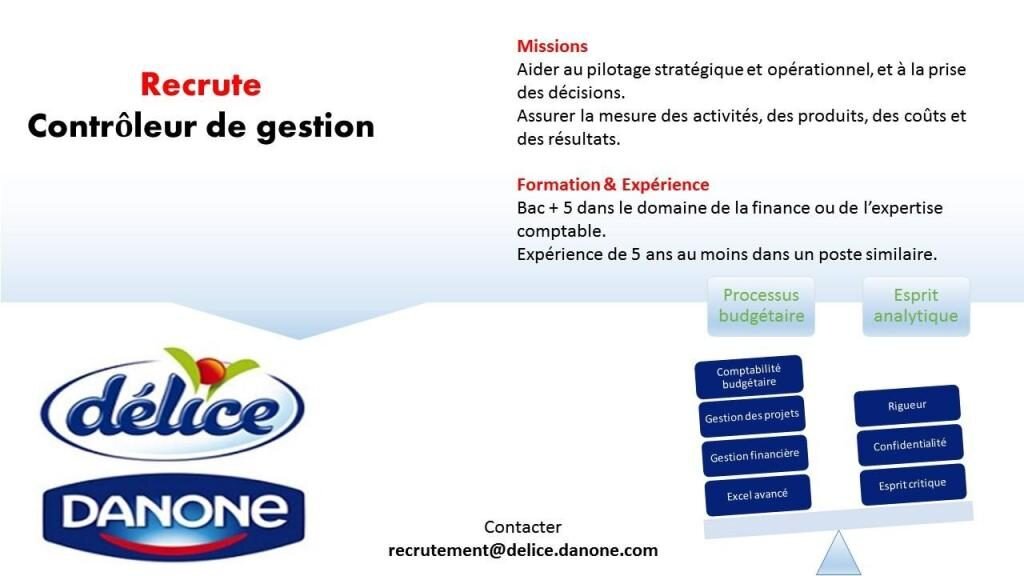 Délice Danone // recrute [offre d’emploi n°1 – Août] – Offres d'emploi
