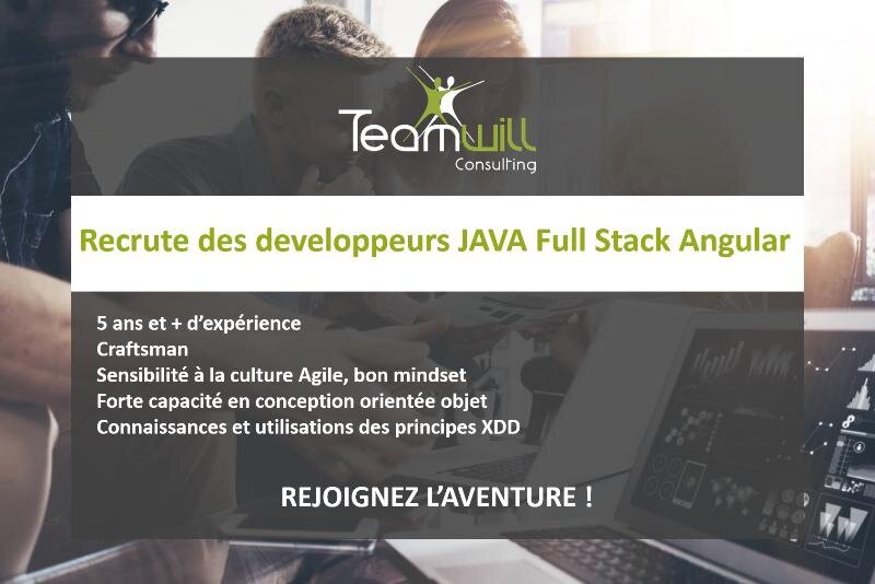 TEAMWILL CONSULTING / recrute [des développeurs Java] » Offres d'emploi
