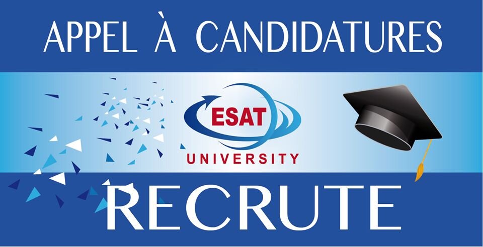 L’ESAT University / recrute [un enseignant] – Offres d'emploi