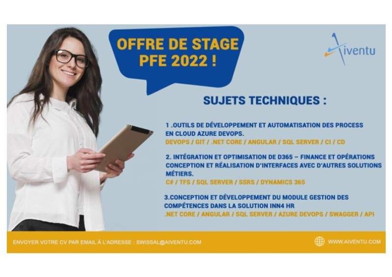 AIVENTU /ANDEX propose des [Stages PFE] – Offres d'emploi