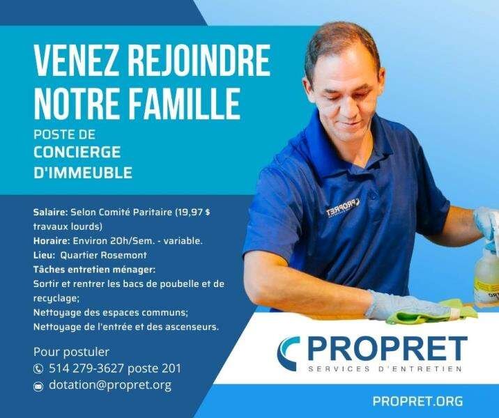 Propret / recrute » Offres d'emplois