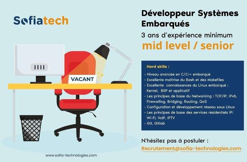 𝙎𝙤𝙛𝙞𝙖𝙩𝙚𝙘𝙝 / 𝙧𝙚𝙘𝙧𝙪𝙩𝙚 » Offres d'emplois