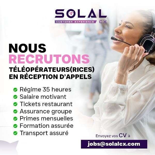 SOLAL CX / recrute – Offres d'emploi