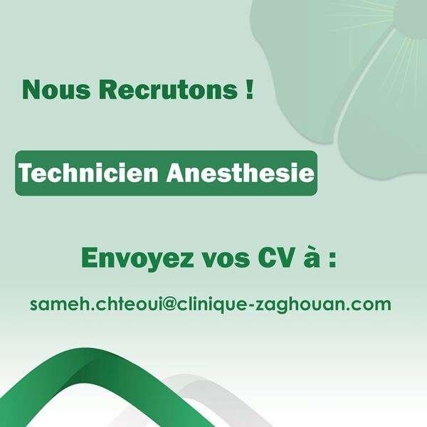 Clinique Zaghouan / recrute » Offres d'emplois