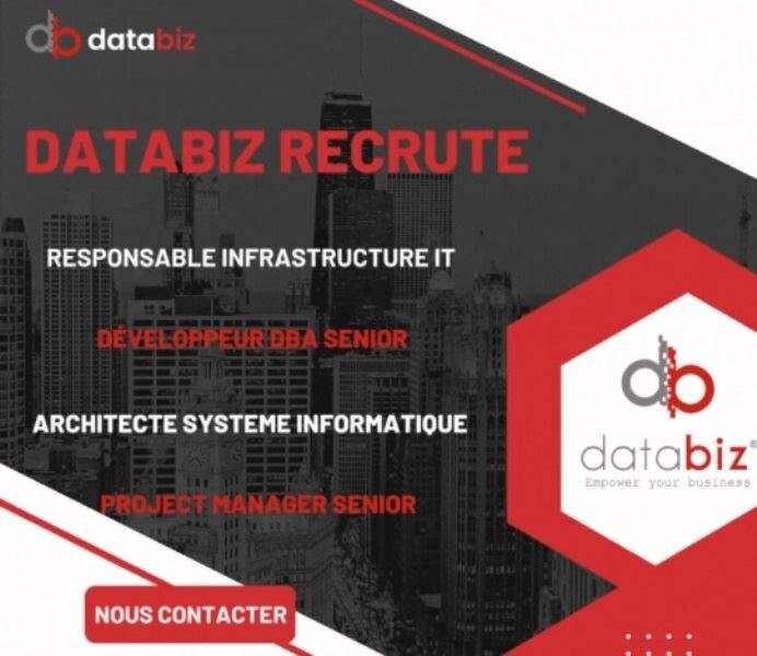 Databiz / recrute les postes suivants … – Offres d'emploi