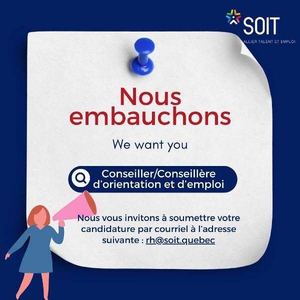 Le SOIT / recrute [#Québec] » Offres d'emplois