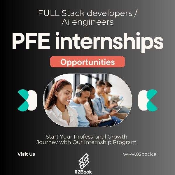 [PFE Internship Offer] by 02book – Offres d'emploi