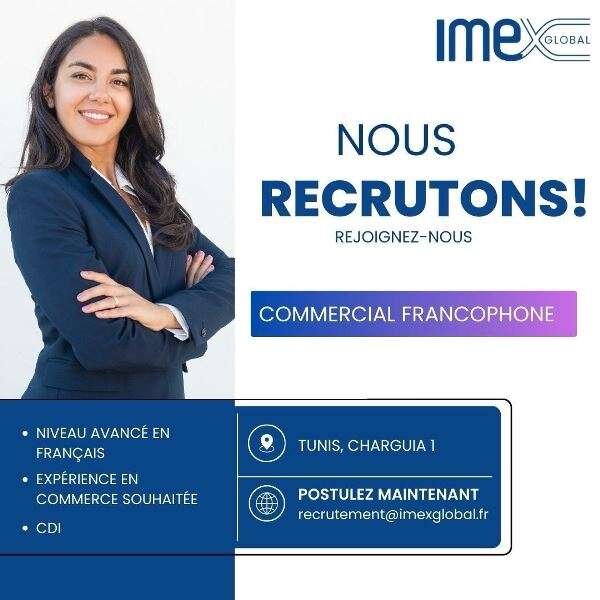 #𝗥𝗲𝗰𝗿𝘂𝘁𝗲𝗺𝗲𝗻𝘁 à Imex Global » Commerce / ... » CDD » Offres d'emplois